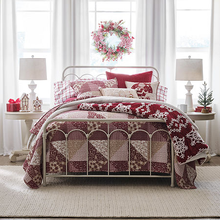 Click here for North Pole Trading Co. Holiday Holly Patchwork Qui... prices
