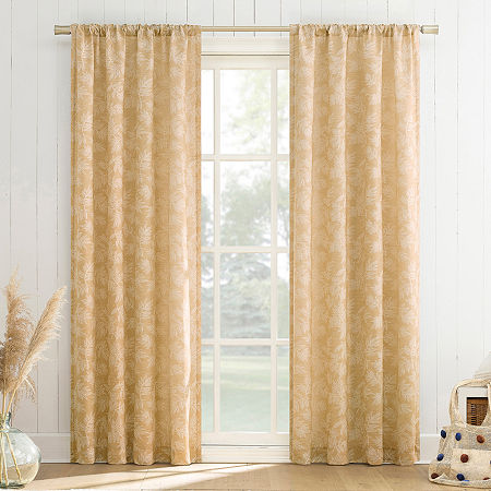 Click here for No. 918 Kacey Woven Jacquard Leaf Semi-Sheer Rod P... prices