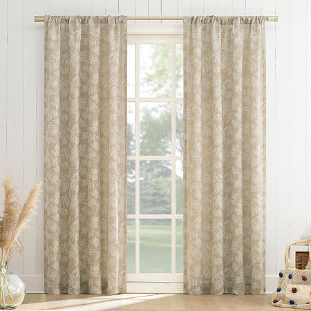 Click here for No. 918 Kacey Woven Jacquard Leaf Semi-Sheer Rod P... prices