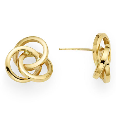 Click here for 14K Yellow Gold Love Knot Earrings  One Size  Gold prices