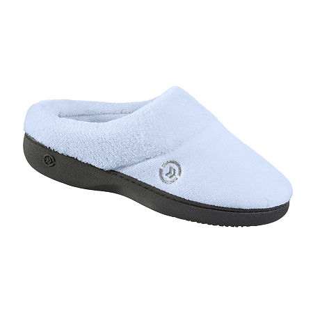 Click here for Isotoner Hoodback Womens Clog Slippers  6-7  Blue prices