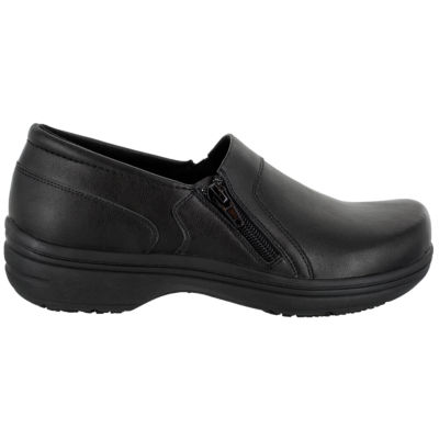 Easy Works By Easy Street Bentley Womens Round Clogs, Color: Black ...