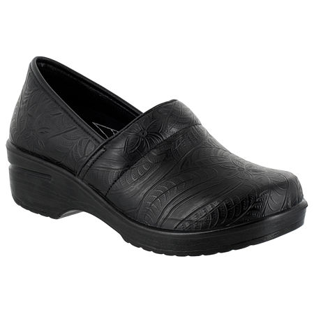 Easy Works By Easy Street Lyndee Slip Resistant Clogs - Black Tool