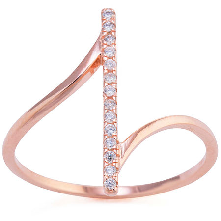 Click here for Silver Treasures Womens Cubic Zirconia 14K Rose Go... prices