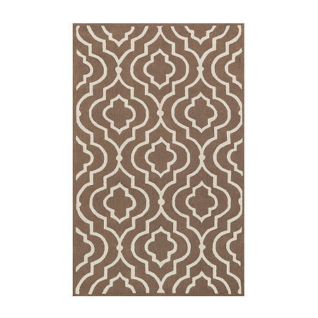 Click here for Arabesque Rectangular Rug  One Size  White prices