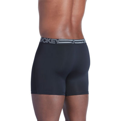 Jockey Mens 3 Pack Boxer Briefs 9411, Color: Black - JCPenney