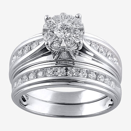 Click here for Womens 1 CT. T.W. Natural White Diamond 10K White... prices