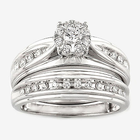 Click here for Womens 1/2 CT. T.W. Natural White Diamond 10K Whit... prices