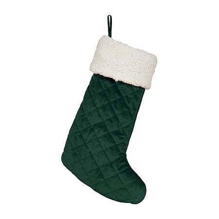 Click here for Queen Street Cozy Sherpa Quilted Christmas Stockin... prices