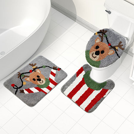 Click here for Avanti Reindeer Games 3-pc. Bath Rug Set  One Size... prices