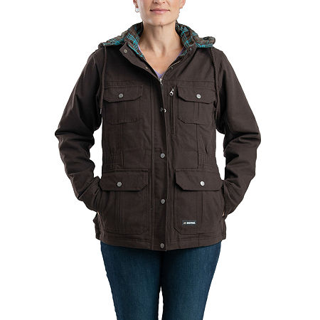 Click here for Berne Softstone Quilted Barn Womens Hooded Midweig... prices