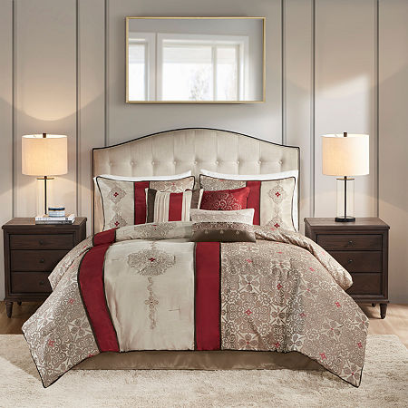 Click here for Madison Park Donovan Jacquard Medallion 7-Pc. Comf... prices