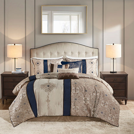 Click here for Madison Park Donovan Jacquard Medallion 7-Pc. Comf... prices