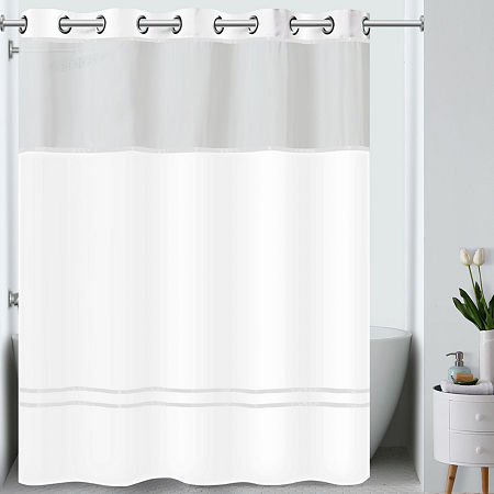Click here for Hookless Escape Shower Curtain  One Size  White prices