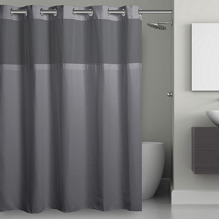 Click here for Hookless Waffle Shower Curtain  One Size  Gray prices