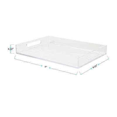 Martha Stewart 12X8 Clear Acrylic Desk Tray GSTS004CLR, Color: Clear ...