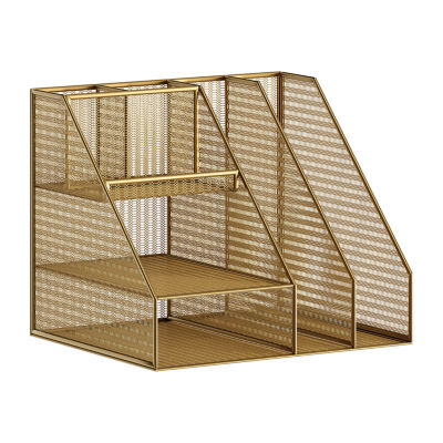 Martha Stewart Large Desktop Organizer HHOHD03GLD, Color: Gold - JCPenney