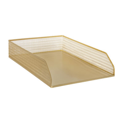 Martha Stewart 2 Pack Gold Mesh Letter Trays HHOHD152GLD, Color: Gold ...