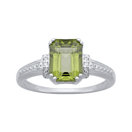 Click here for Genuine Peridot and Diamond-Accent 10K White Gold... prices