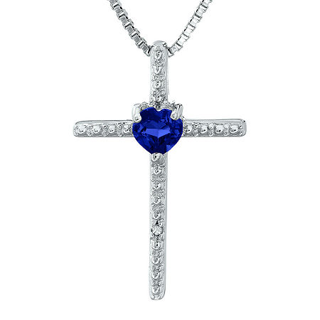 Click here for Lab-Created Sapphire and Diamond-Accent Sterling S... prices