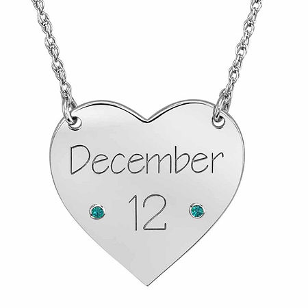 Click here for Personalized Birthstone Date Heart Necklace  One S... prices