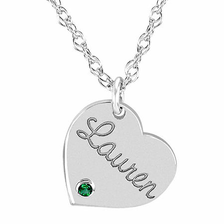 Click here for Personalized Birthstone Name Heart Pendant Necklac... prices