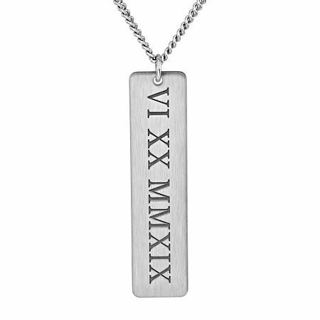 Click here for Personalized Brushed Roman Numeral Date Engraved V... prices