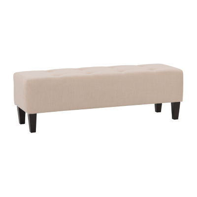 Rosewell Tufted Bench - JCPenney
