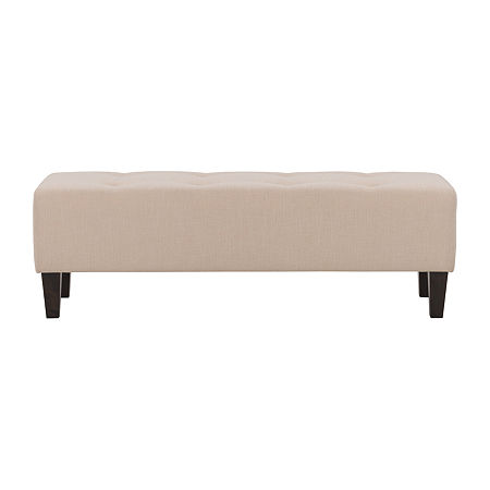 Click here for Rosewell Tufted Bench  One Size  Beige prices