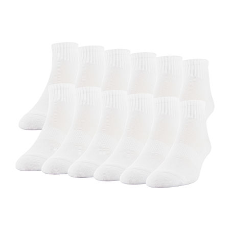 Click here for Gildan Mens Multi-Pack 12 Pair Quarter Ankle Socks... prices