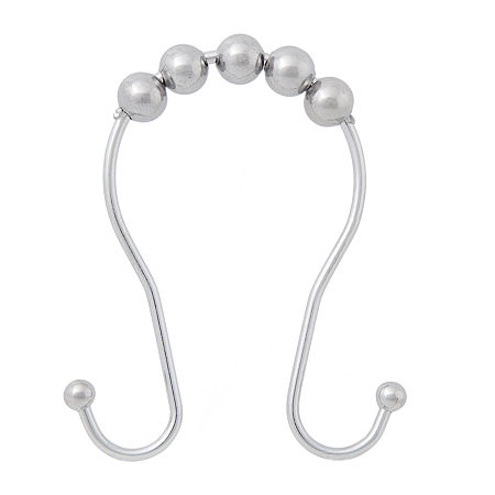 Click here for Kenney Beaded Roller Shower Curtain Double Hooks -... prices