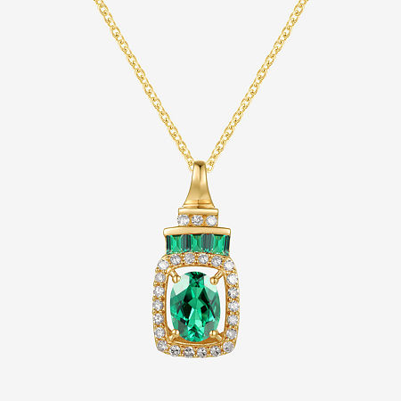 Click here for Womens Genuine Gemstone & 1/5 CT. T.W. Genuine Dia... prices