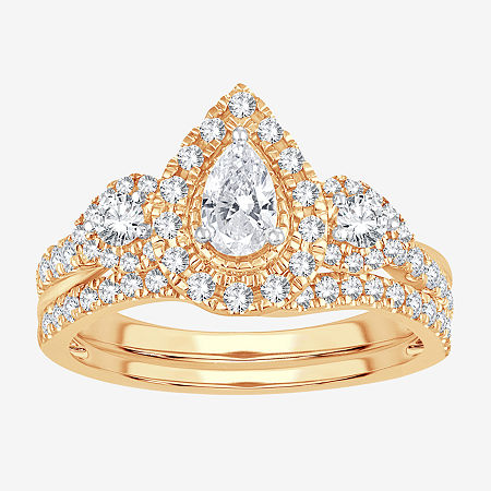 Click here for Womens 1 CT. T.W. Natural White Diamond 10K Gold P... prices