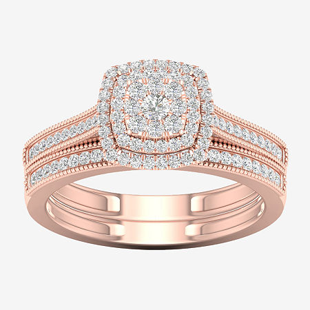 Click here for Womens 1/3 CT. T.W. Natural White Diamond 10K Rose... prices