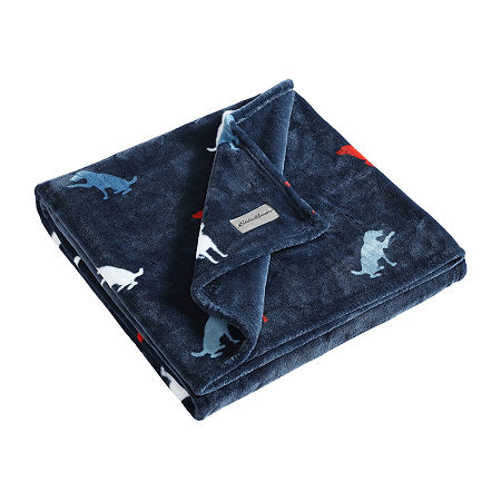 Eddie Bauer Buddy The Dog Plush-Fleece Throw