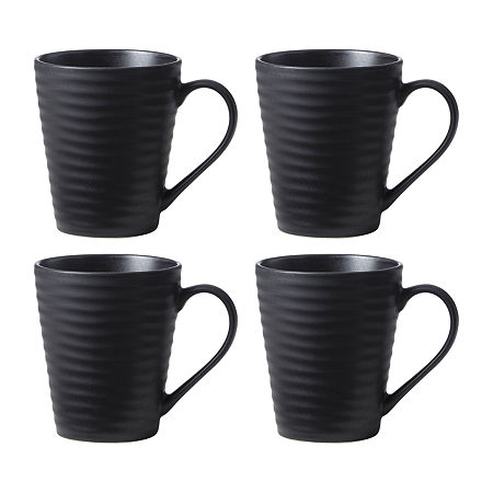 Click here for Oneida Ridge Mugs  Set of 4 - Black prices
