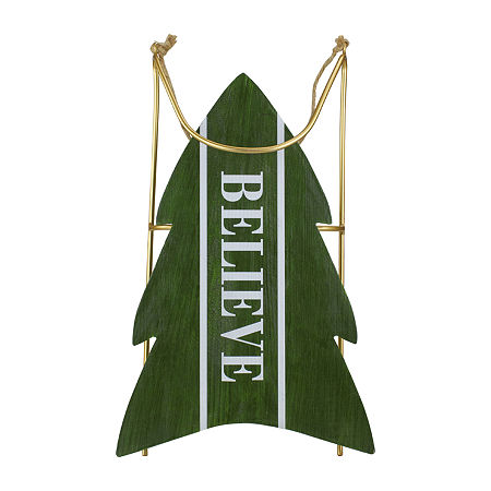 Click here for Northlight Wooden Inbelievein Snow Sled - 18.25in... prices