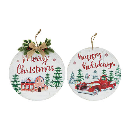 Click here for Northlight 15.75 Set Of 2 Merry And Happy Holidays... prices