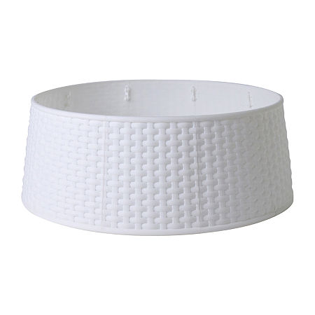 Click here for Northlight 25.5in White Rattan Pattern Large Chris... prices