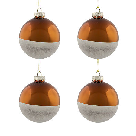 Click here for Northlight 4ct White And Gold Shiny Glass Ball 3.2... prices