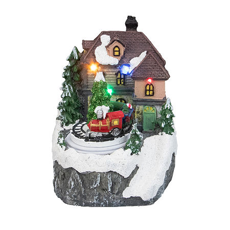 Click here for Northlight 6 Led And Animated House With Train Lig... prices