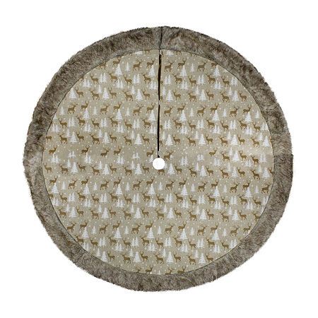 Click here for Northlight 48 Knit Deer And Tree Indoor Tree Skirt... prices