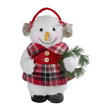 Click here for Northlight 12 Plush Girl Snowman With Ear Muffs An... prices