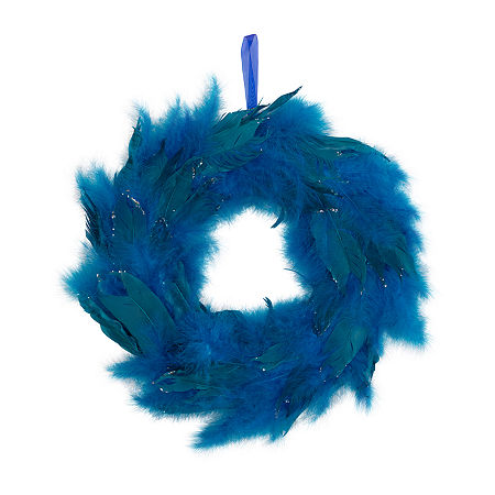 Click here for Northlight 15 Two Tone Feathers Glittered Wreath... prices