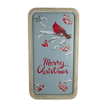 Click here for Northlight 26 Wood Framed With Red Cardinal Wood W... prices