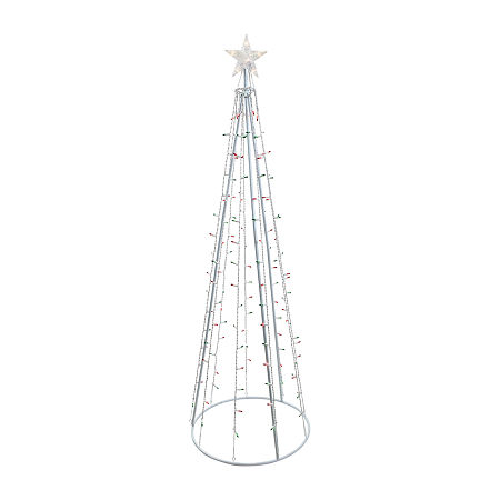 Click here for Northlight Lighted Cone Tree With Star- 6ft - Red... prices