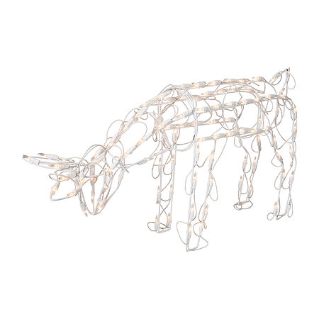 Click here for Northlight 25 Lighted Feeding Reindeer Outdoor Chr... prices