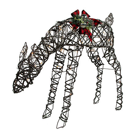 Click here for Northlight 39.75in Lighted Reindeer Christmas Yard... prices