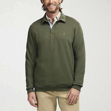 Click here for IZOD Lux Fleece Mens Regular Fit Long Sleeve Polo... prices