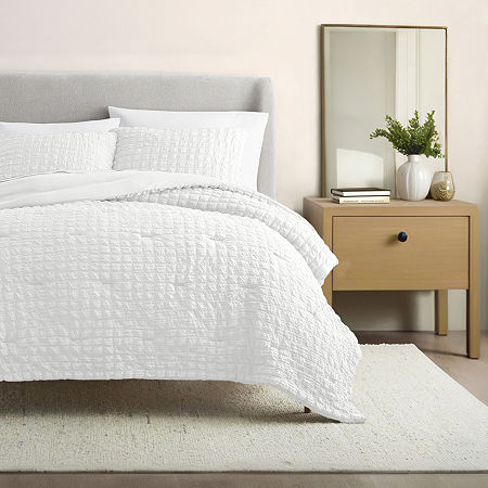 Click here for Ienjoy Home Textured Seersucker Box 3-Pc. Comforte... prices